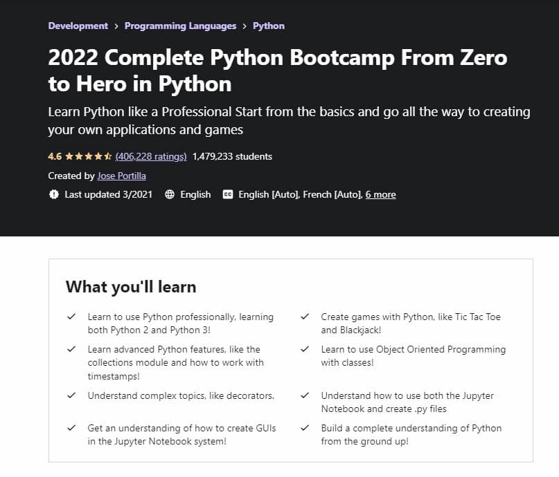 10 Best Python Courses On Udemy 2022 EduReviewer