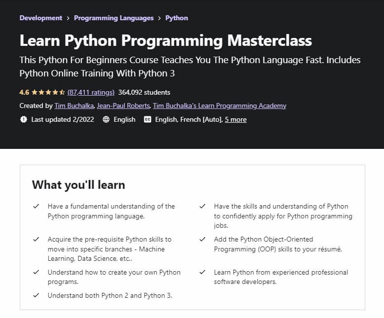 10 Best Python Courses On Udemy 2022 EduReviewer