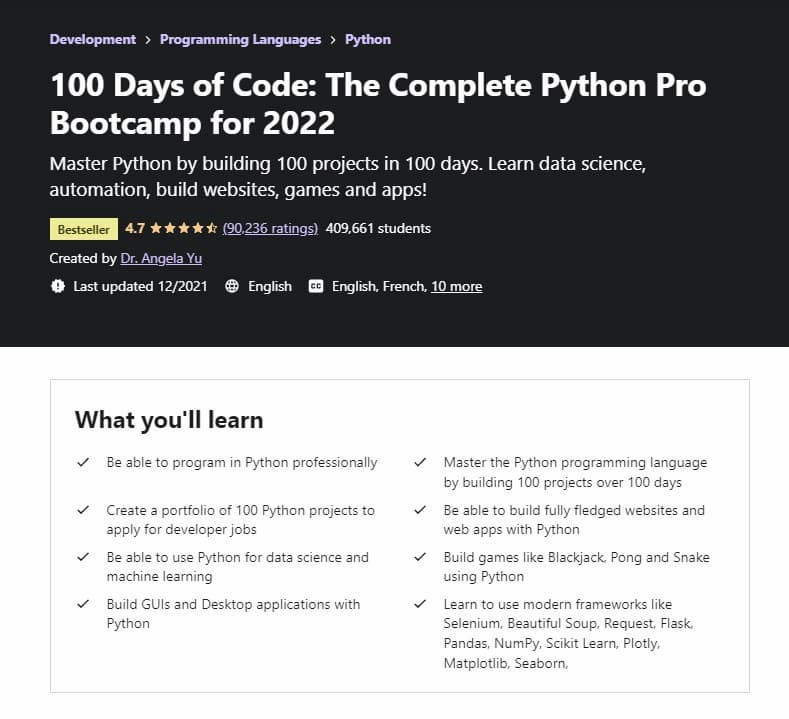 10 Best Python Courses On Udemy 2024 EduReviewer