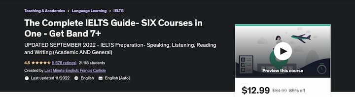 Best IELTS Courses: Udemy 2024 Edition - EduReviewer